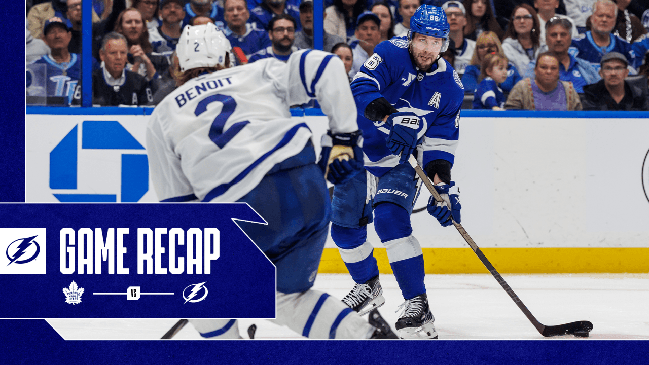 Recap: Lightning 4, Maple Leafs 2 | Tampa Bay Lightning