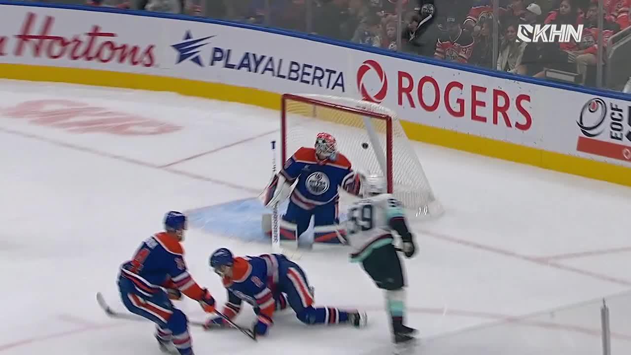 SEA@EDM: Meyers scores goal against Edmonton Oilers | Seattle Kraken