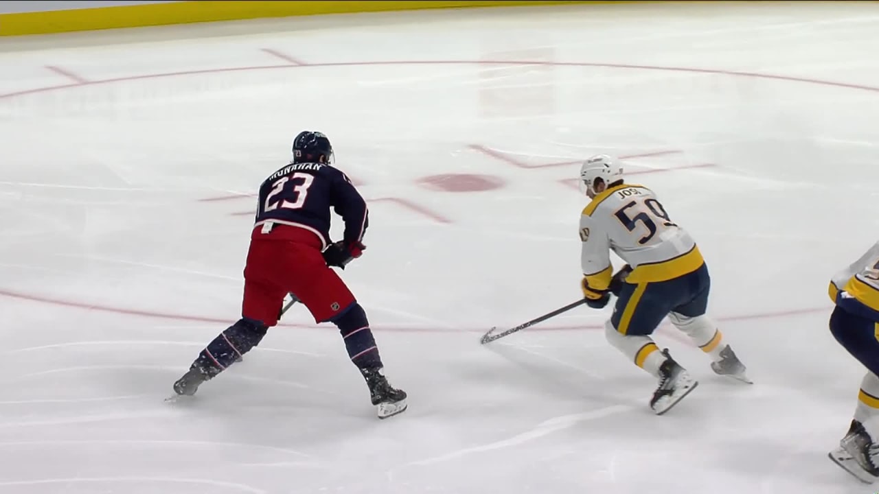 NSH@CBJ: Monahan scores SHG against Justus Annunen | Columbus Blue Jackets
