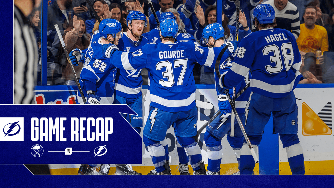 Recap: Lightning 4, Sabres 3 - OT | Tampa Bay Lightning