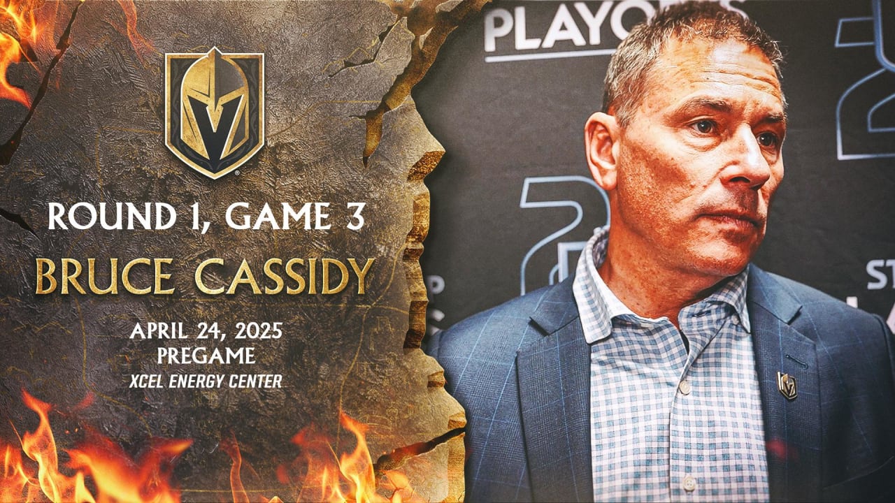 Round 1, Game 3 | Bruce Cassidy Postgame | Vegas Golden Knights