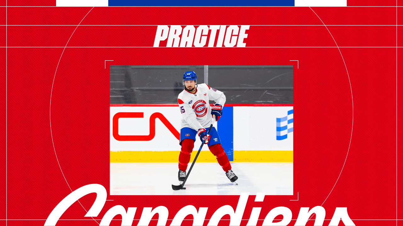 Mises à jour de l’entraînement - 21 janv. | Canadiens de Montréal