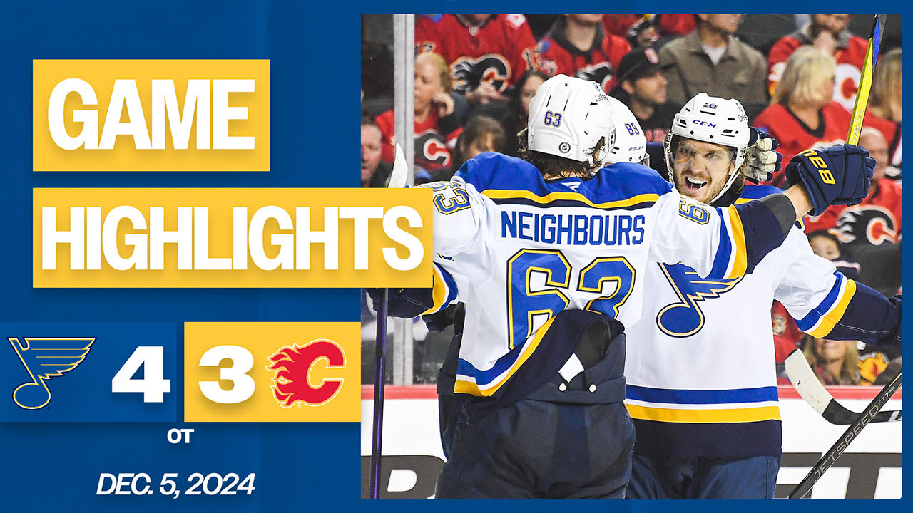 Highlights: STL 4, CGY 3 (OT) | St. Louis Blues