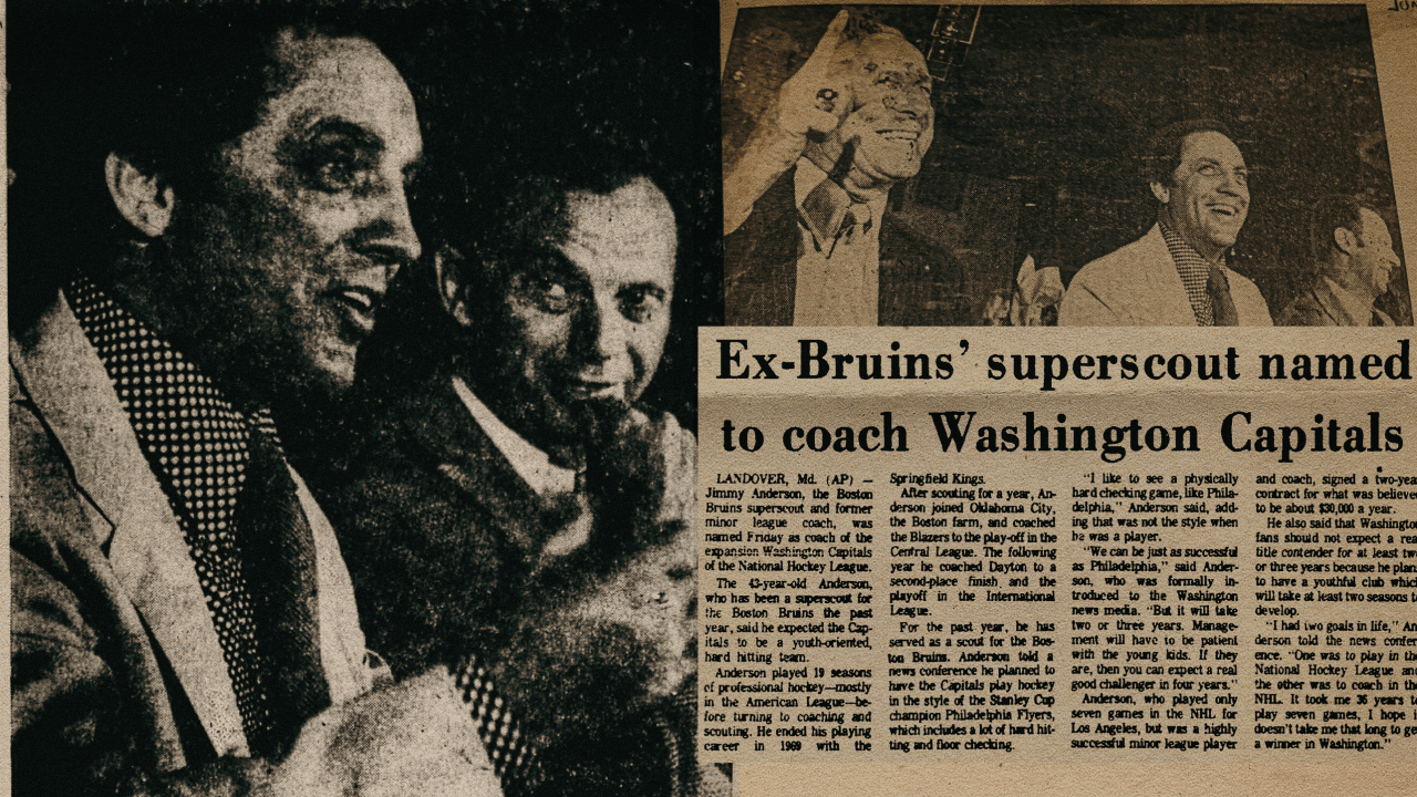 Caps Named Anderson Coach Half a Century Ago | Washington Capitals