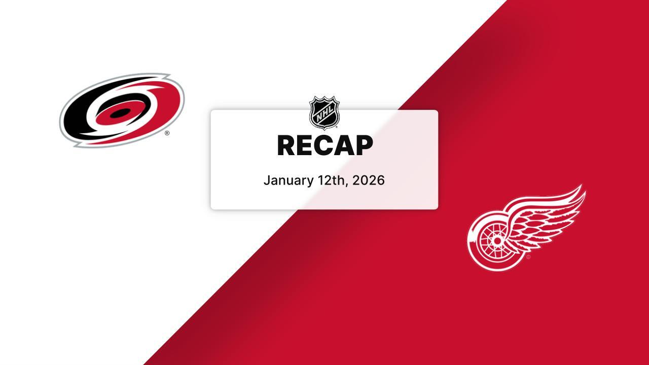 CAR at DET | Recap | Detroit Red Wings