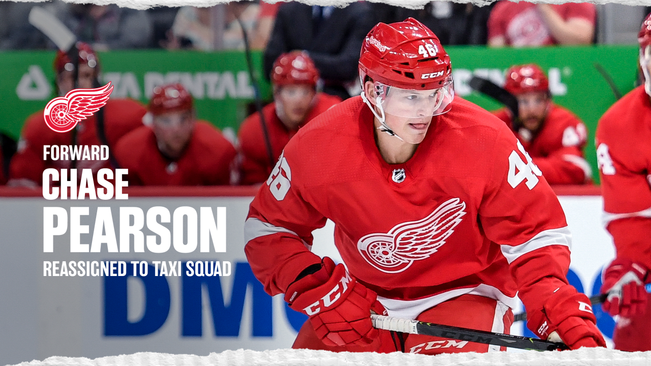 Red Wings reassign Chase Pearson to taxi squad | Detroit Red Wings