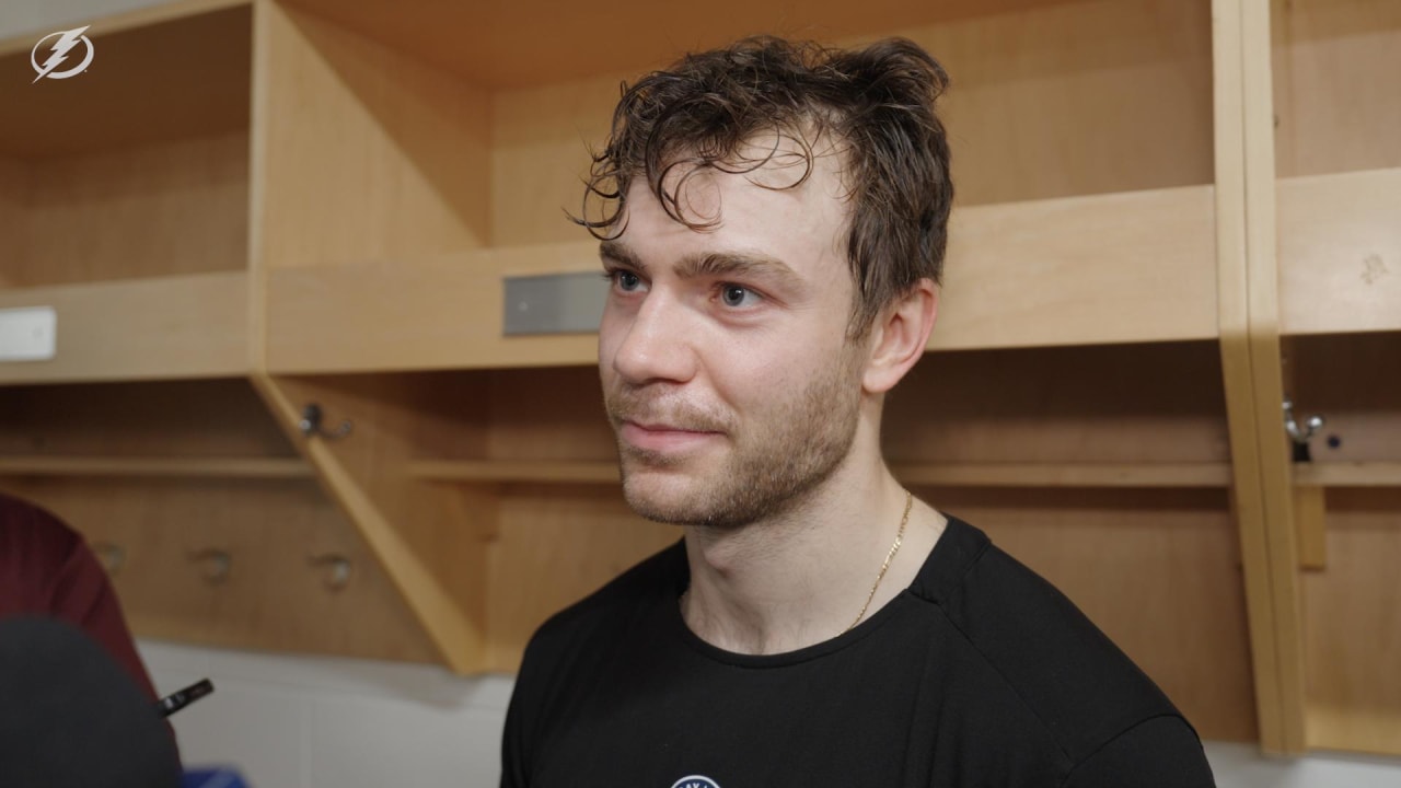 Brayden Point | Postgame at San Jose Sharks | Tampa Bay Lightning