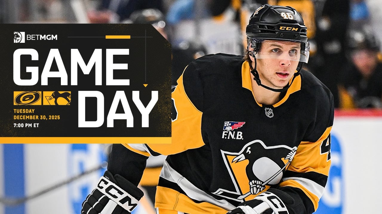 Game Preview: 12.30.25 vs. Carolina Hurricanes | Pittsburgh Penguins