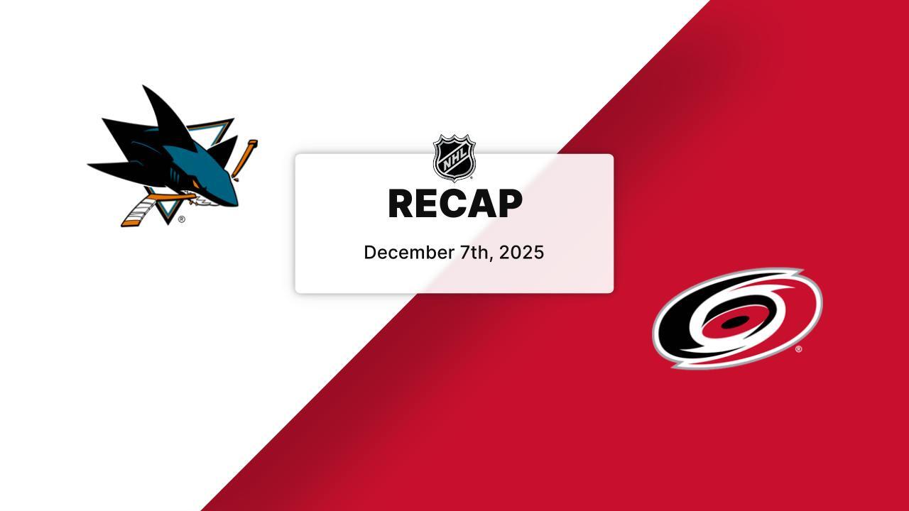 SJS at CAR | Recap | Carolina Hurricanes