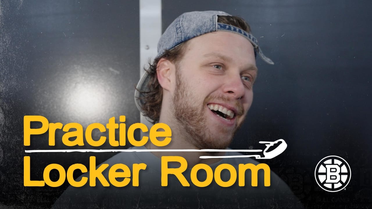 Locker Room Raw: David Pastrnak and Jeremy Swayman | Boston Bruins