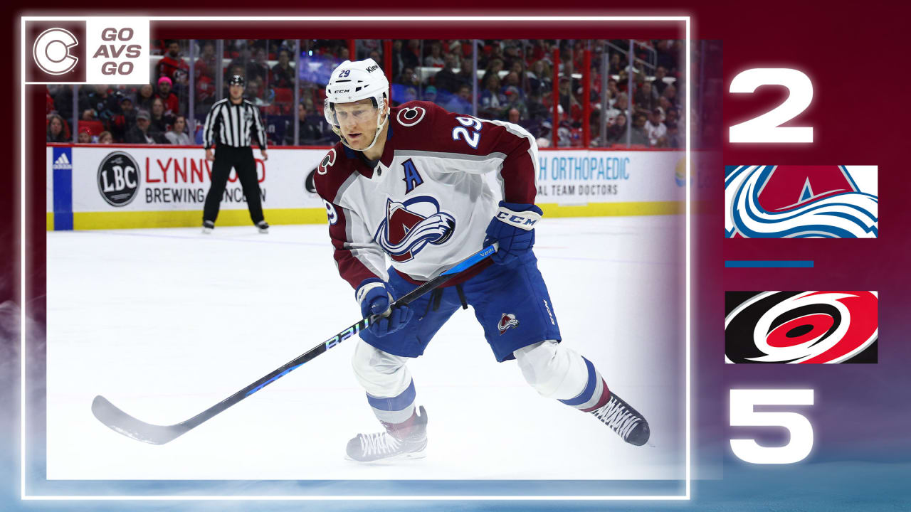 Necas scores hat trick in Hurricanes win against Avalanche | Colorado ...