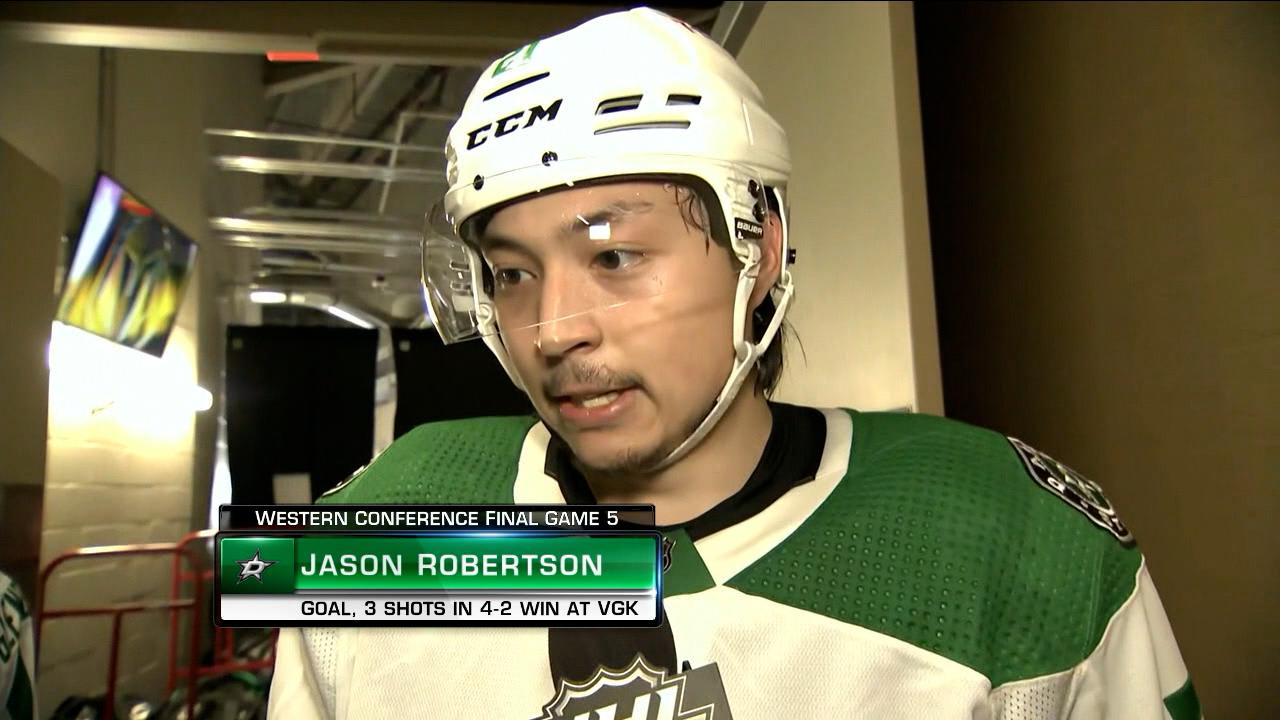 Jason Robertson on the big win | Dallas Stars