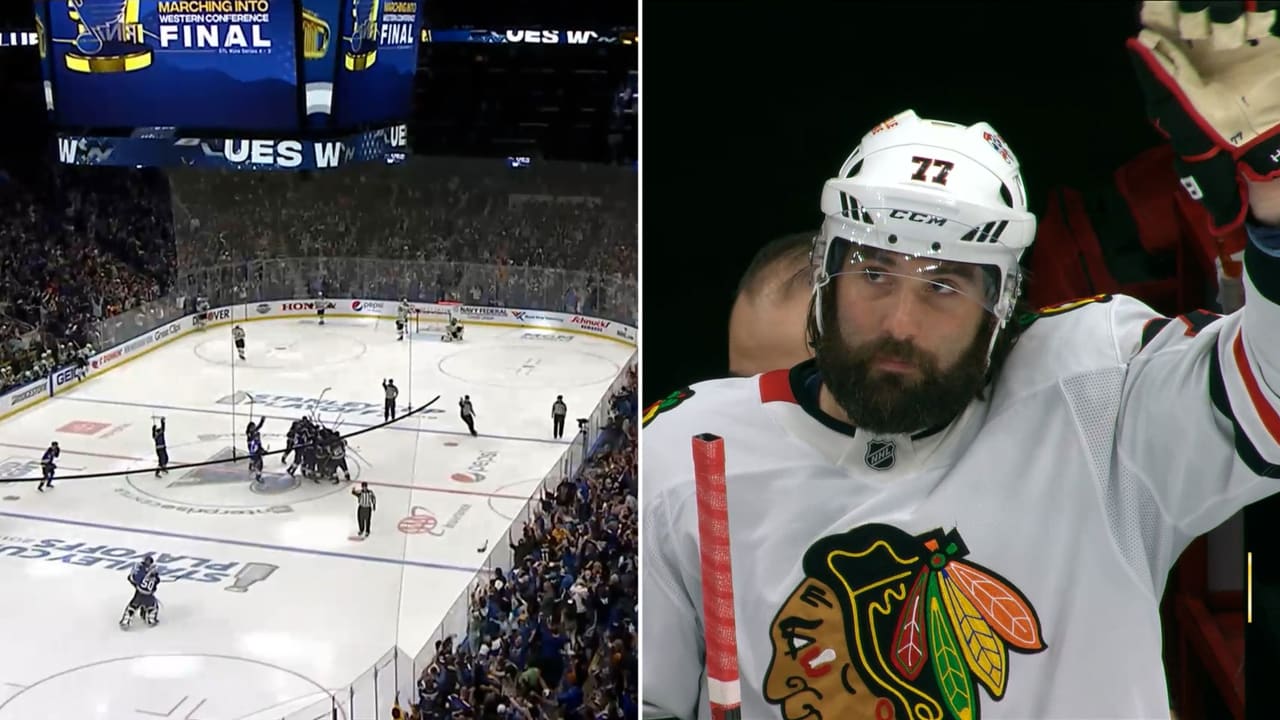 Maroon salutes crowd after emotional tribute | St. Louis Blues
