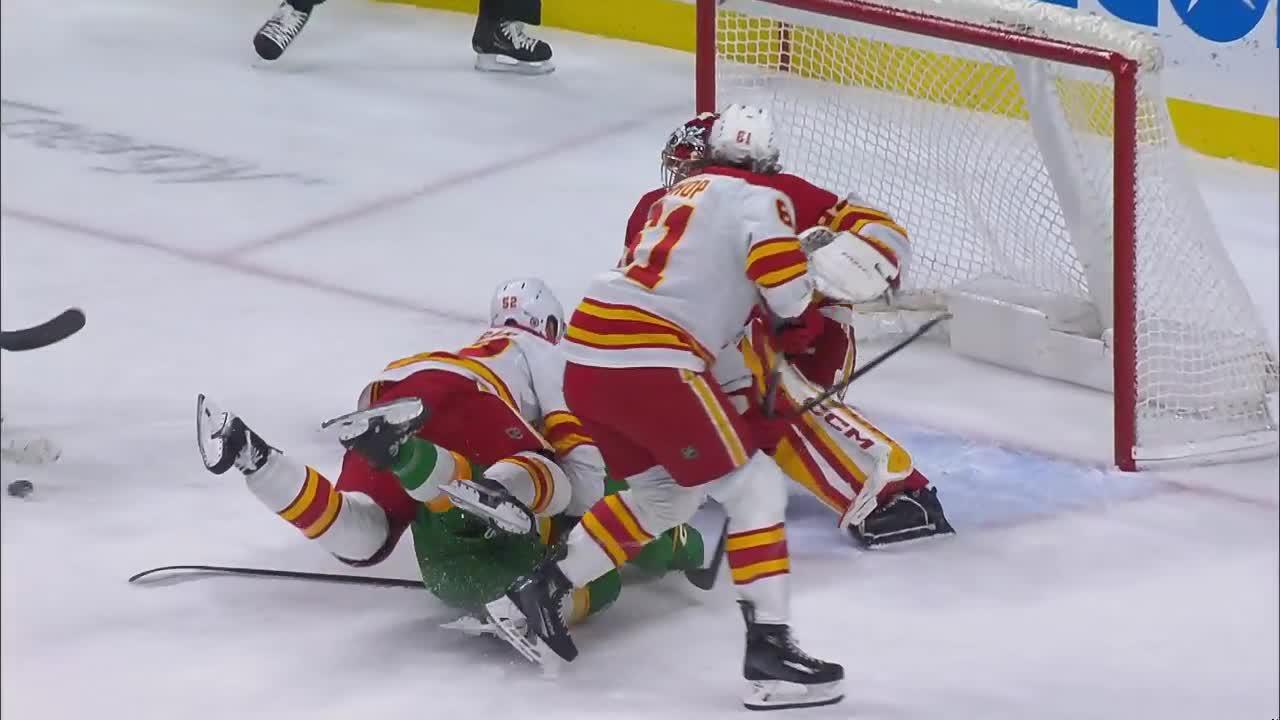 CGY@MIN: Gaudreau scores PPG against Dustin Wolf | Minnesota Wild