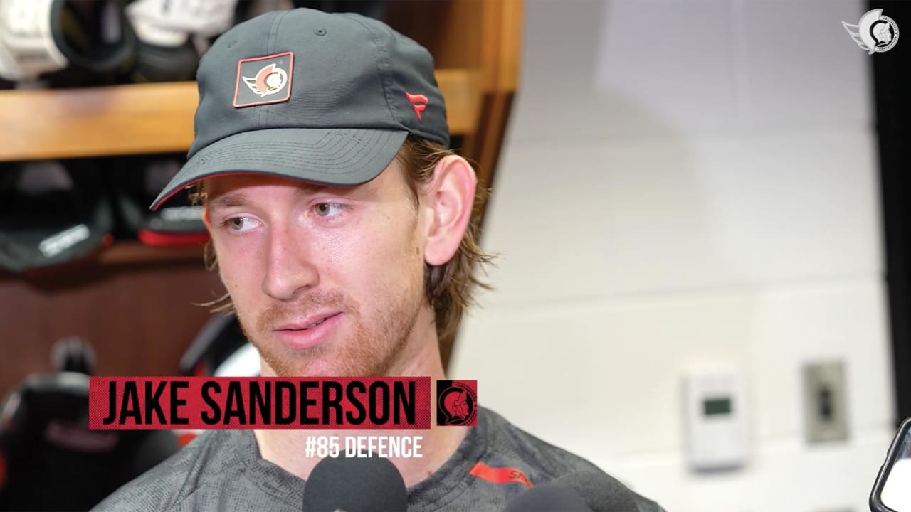 Jake Sanderson Pregame Media Availability vs TOR | Ottawa Senators