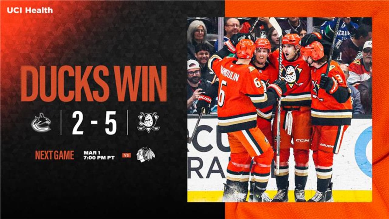 Recap: Ducks Rally for Comeback Win over Canucks, Inch Closer to ...