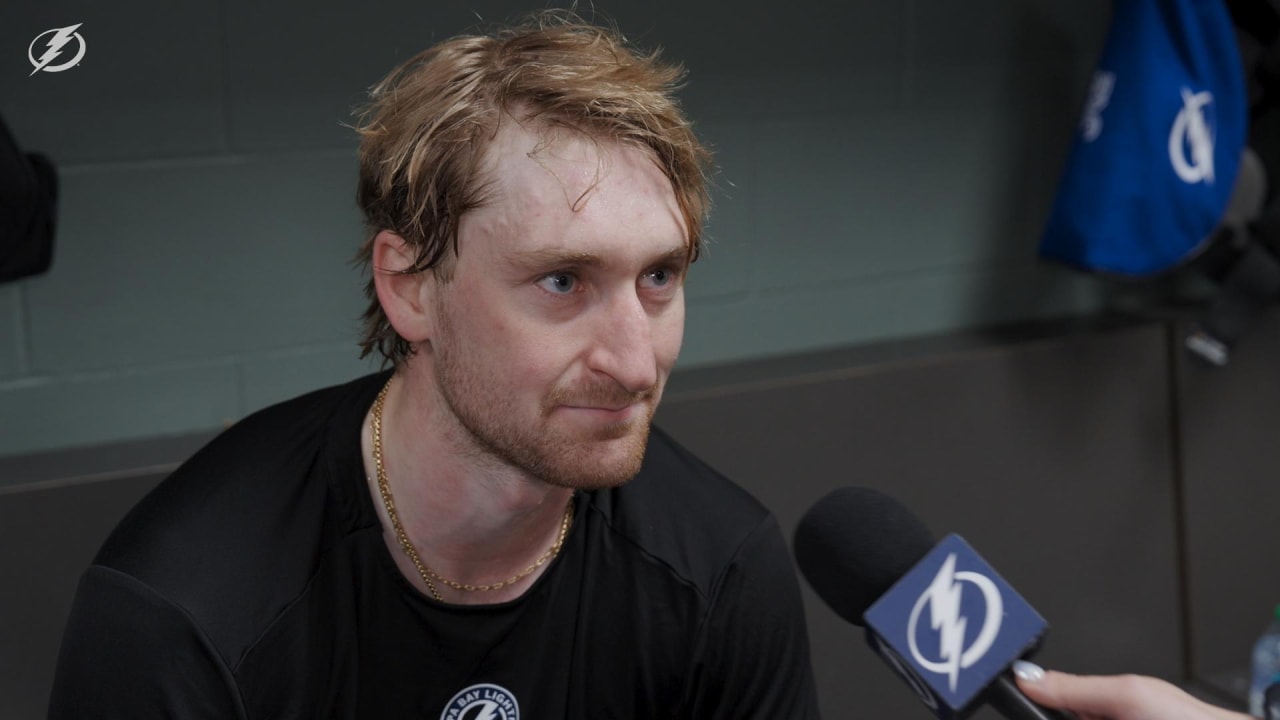 J.J. Moser | Pregame at Minnesota Wild | Tampa Bay Lightning