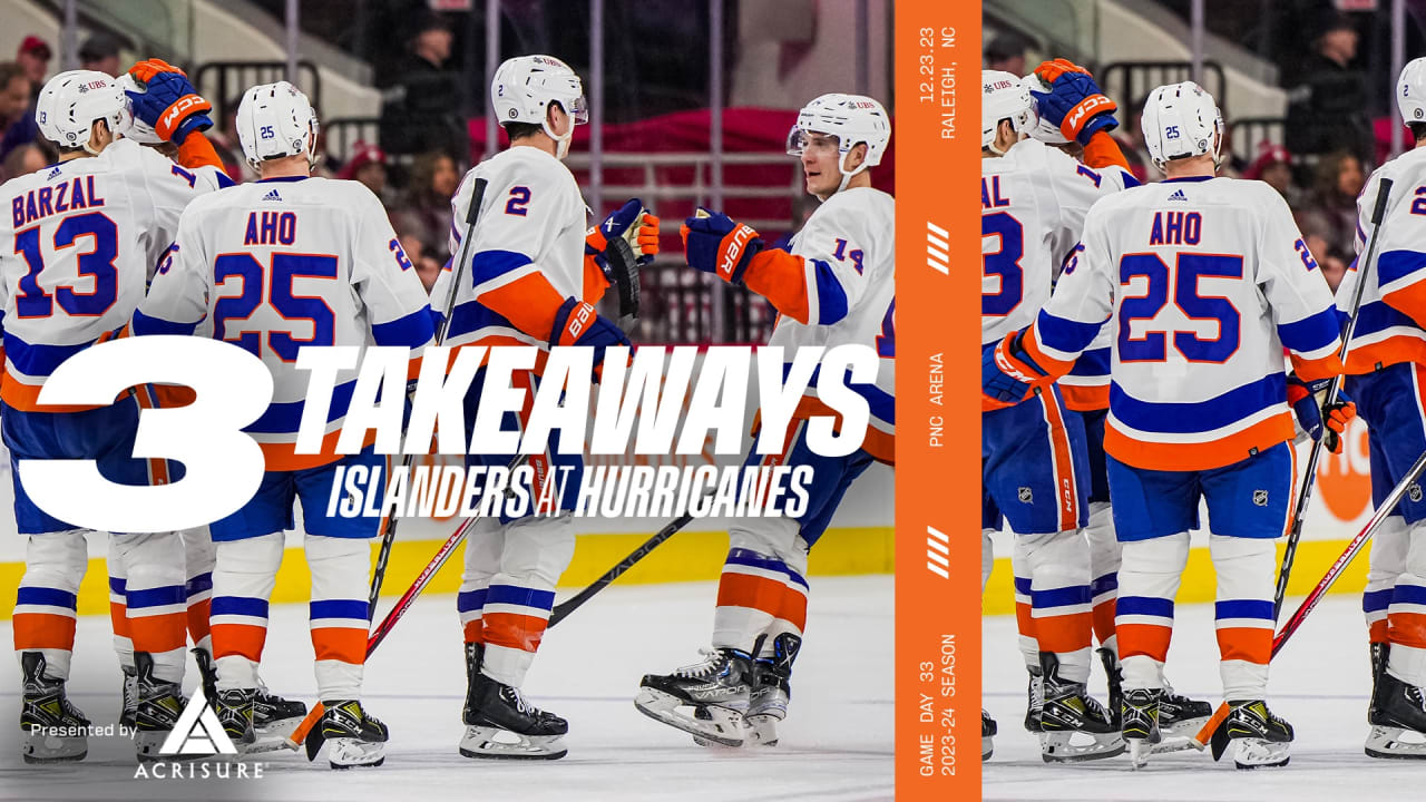 3 Takeaways: Lee Leads Islanders Past Hurricanes 5-4 | New York Islanders
