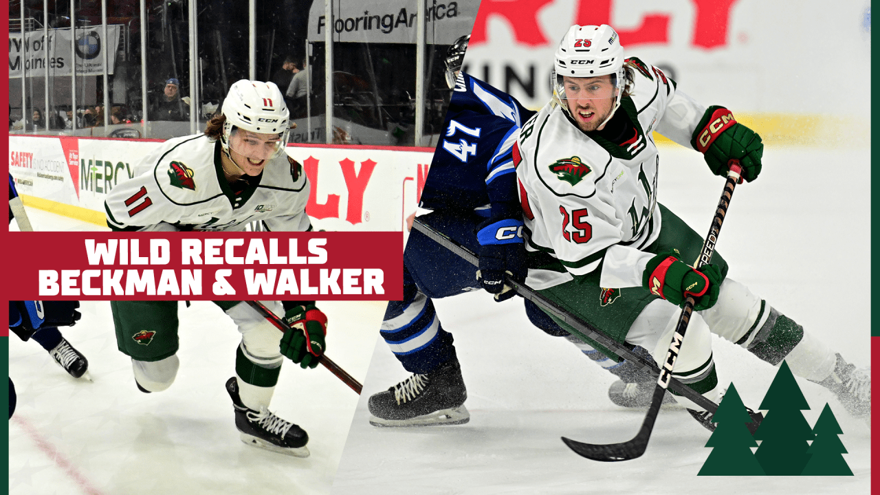 Minnesota Wild Recalls Forwards Adam Beckman & Sammy Walker from Iowa ...