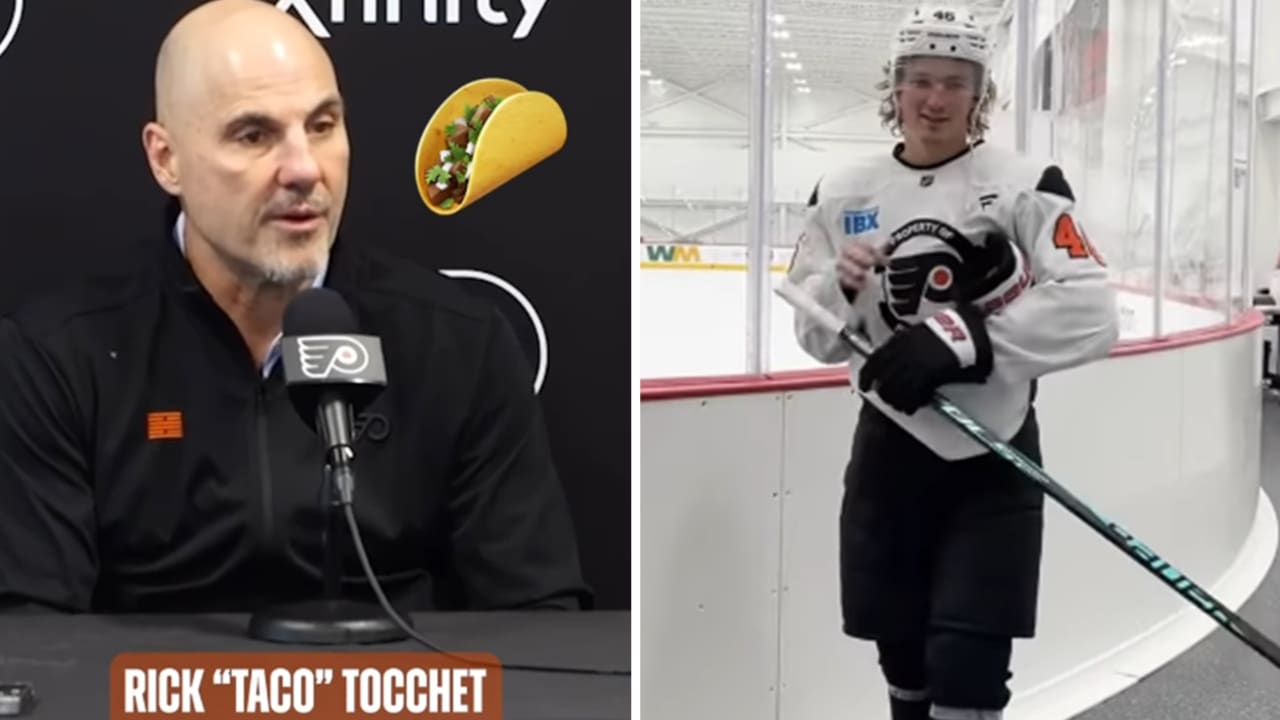 Flyers coach Tocchet gets new nickname courtesy of Zegras | NHL.com