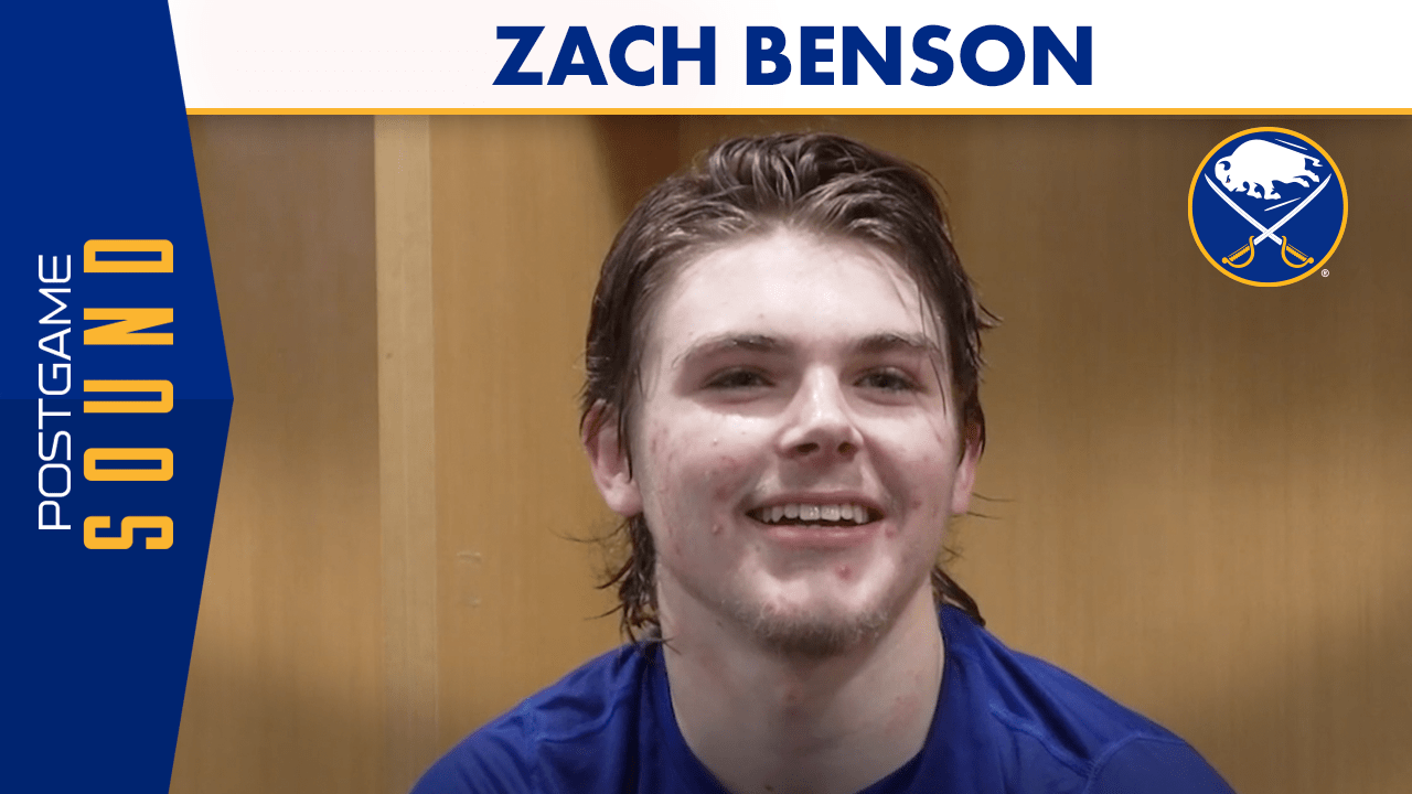 Zach Benson Postgame | Buffalo Sabres