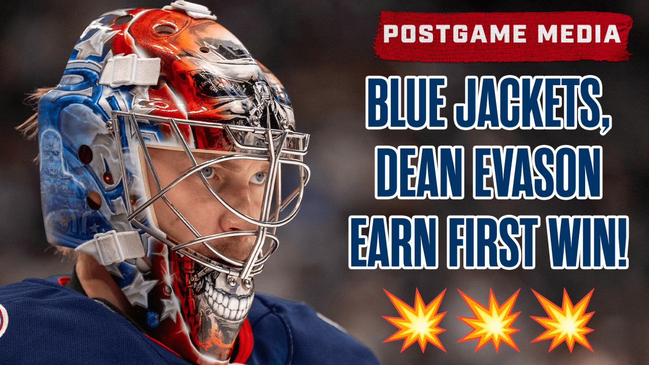 Blue Jackets, Dean Evason Earn First W of the Season in 6-4 Win over ...