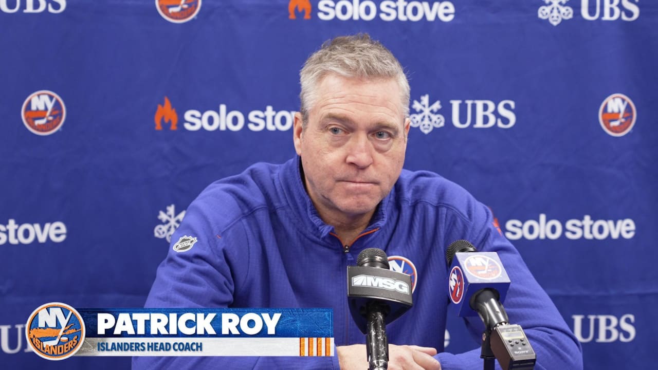 Practice 12/6: Patrick Roy | New York Islanders