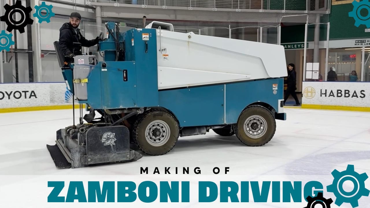 Making of: Zamboni Driving | San Jose Sharks