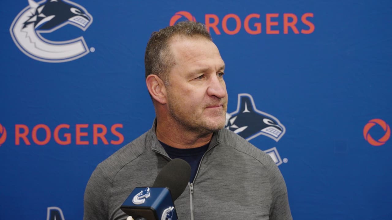 PRACTICE | Head Coach Adam Foote | Vancouver Canucks