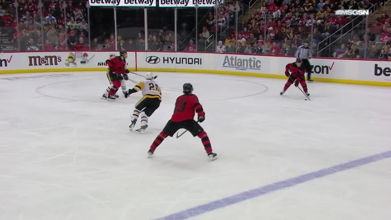 PIT@NJD: Meier scores goal against Tristan Jarry | New Jersey Devils