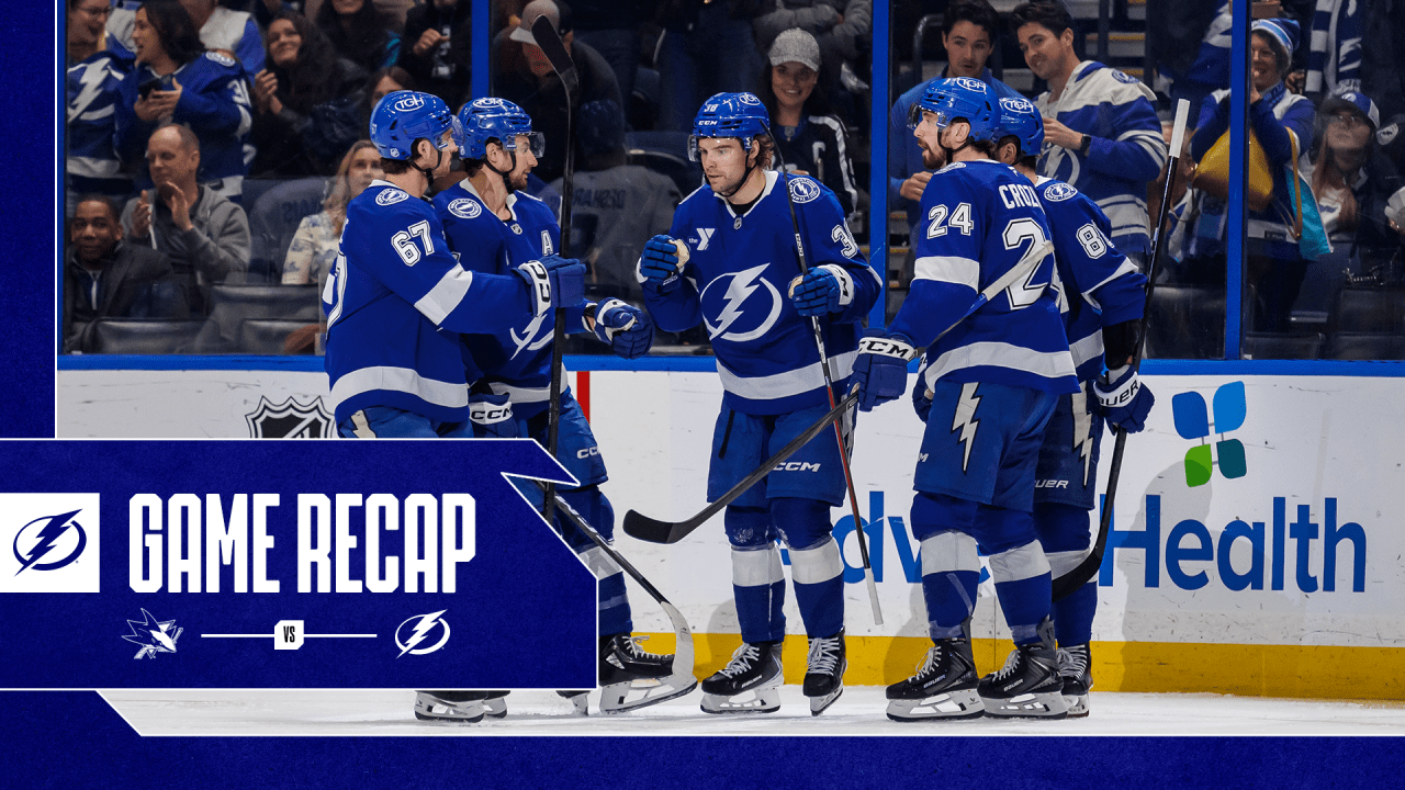 Recap: Lightning 4, Sharks 1 | Tampa Bay Lightning