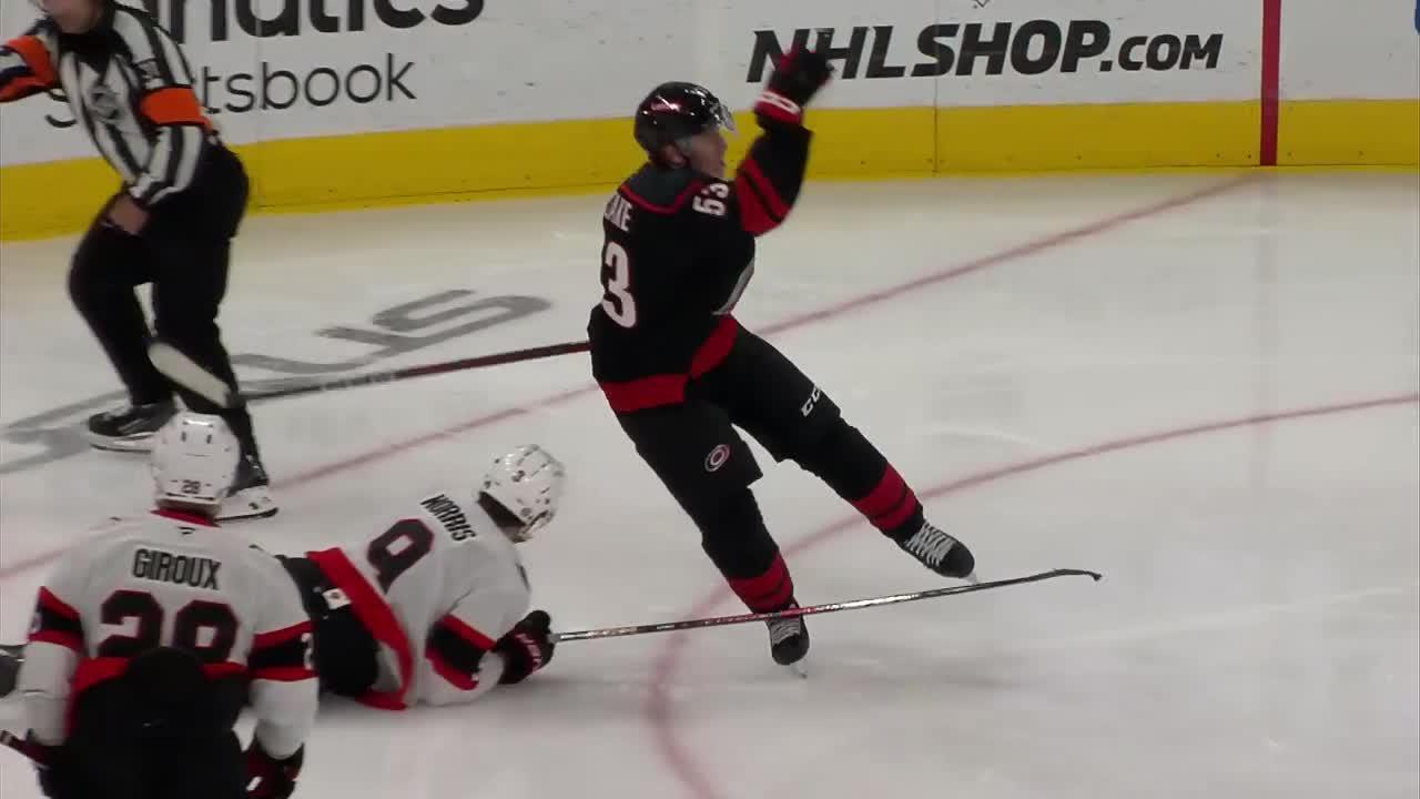 OTT@CAR: Blake scores PPG against Anton Forsberg | Carolina Hurricanes