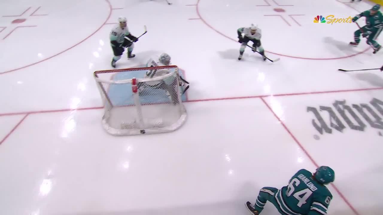 SEA@SJS: Kostin scores goal against Philipp Grubauer | San Jose Sharks