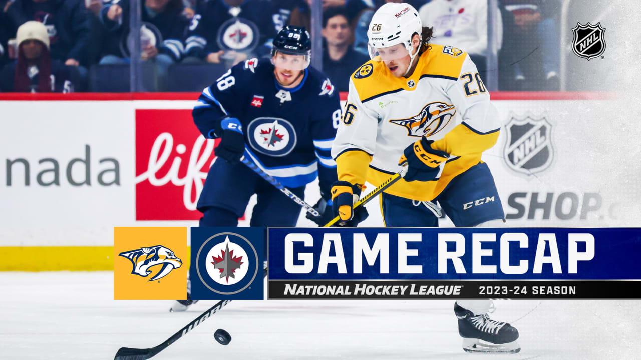Connor Scores Hat Trick Jets Defeat Predators For 3rd Straight Win