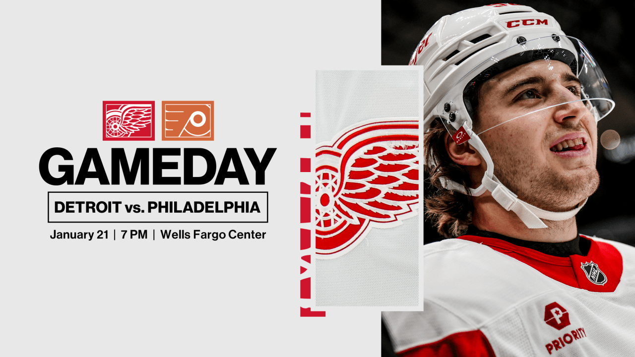 PREVIEW: Red Wings face off against Flyers in four-game road trip ...