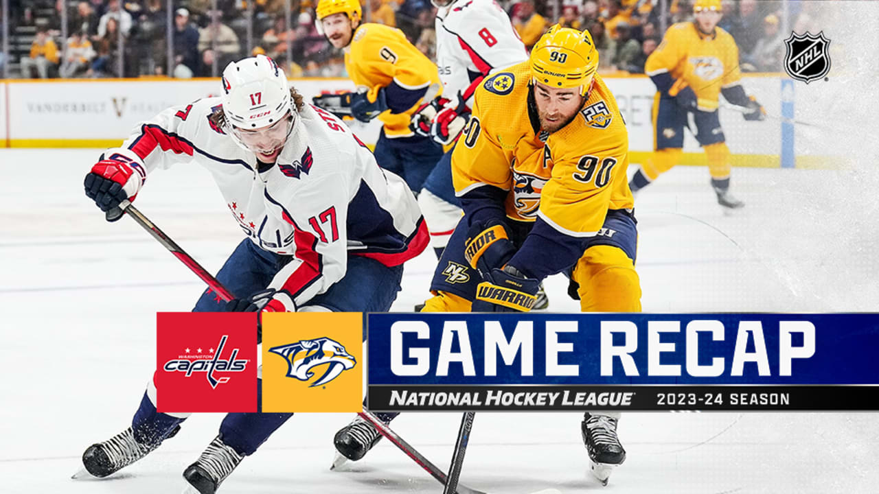 Saros, Predators defeat Capitals for 4th straight victory | NHL.com