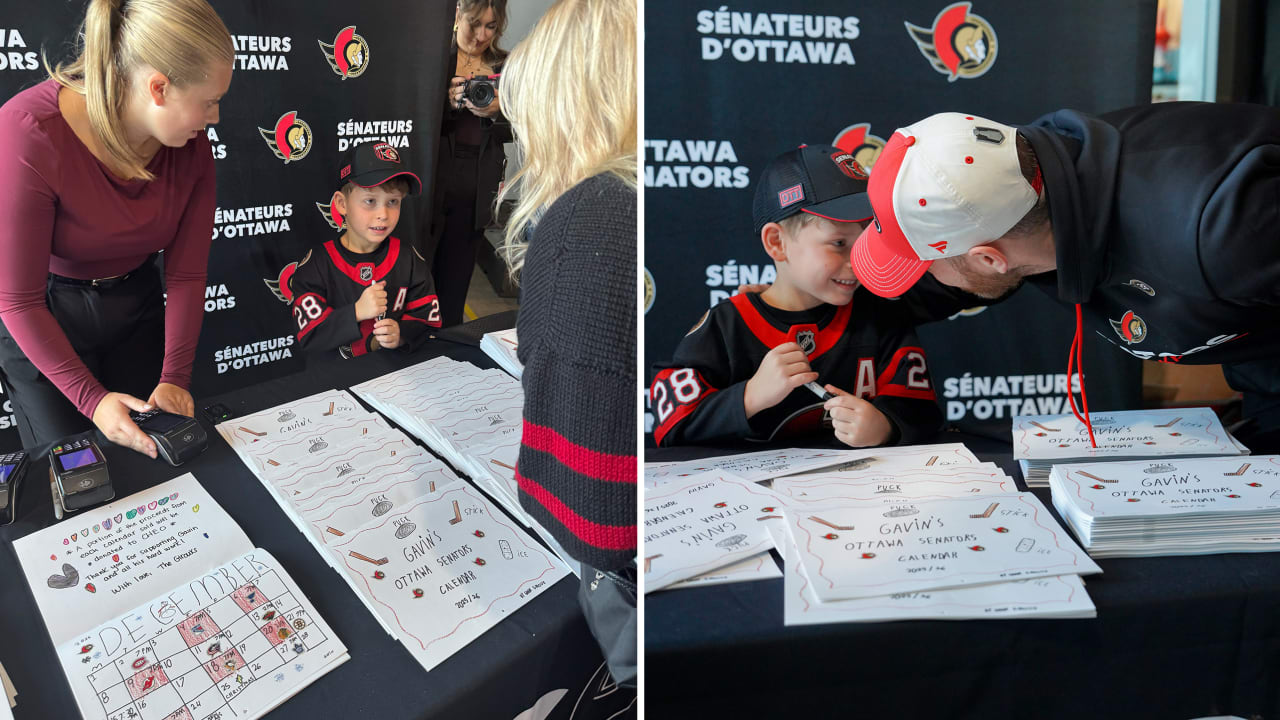 Giroux’s son creates homemade Senators calendar | NHL.com