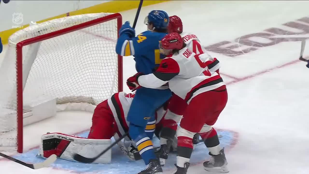 CAR@STL: Dvorsky scores goal against Brandon Bussi | St. Louis Blues