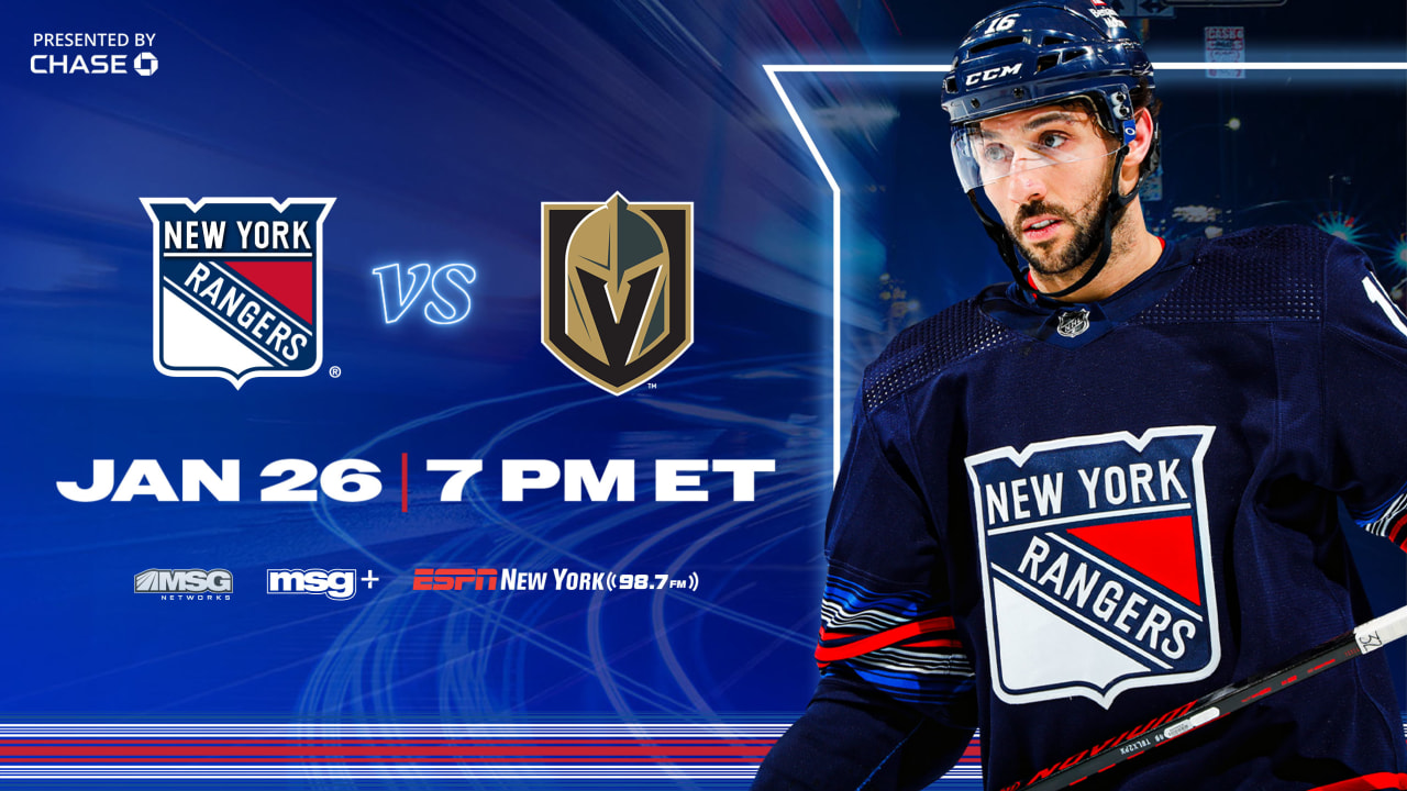 Pregame Notes: Rangers vs. Golden Knights | New York Rangers
