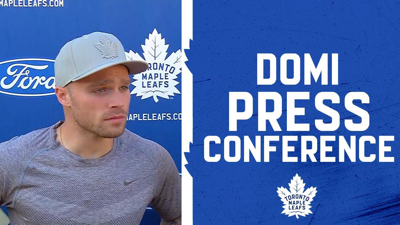 Max Domi | Media Availability | Toronto Maple Leafs