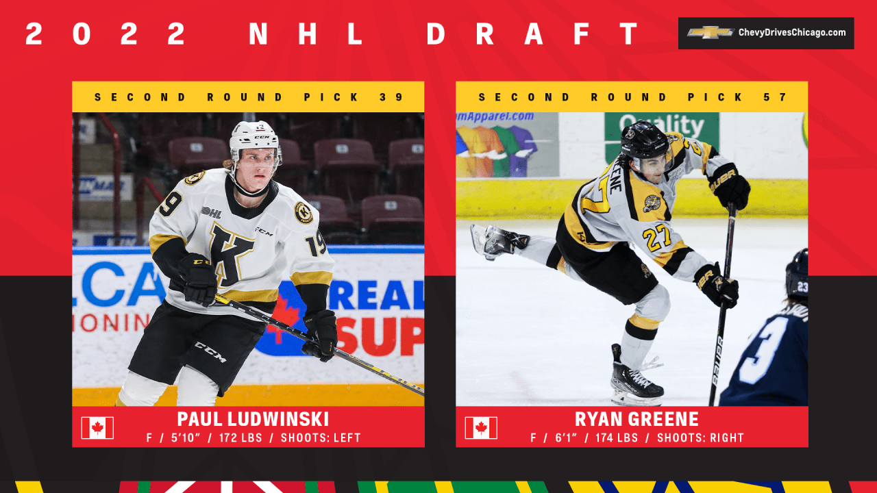 DRAFT: Blackhawks Select Ludwinski, Greene in Second Round | Chicago ...