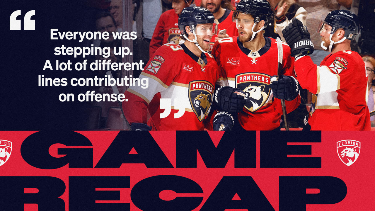 RECAP: Panthers 8, Canucks 5 | Florida Panthers