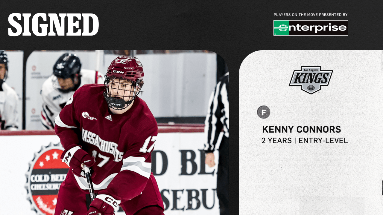 Kings Sign Forward Kenny Connors To A Two-Year Entry Level Contract ...