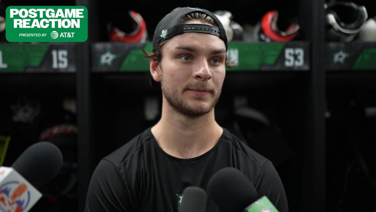 SEA@DAL Postgame: Wyatt Johnston | Dallas Stars