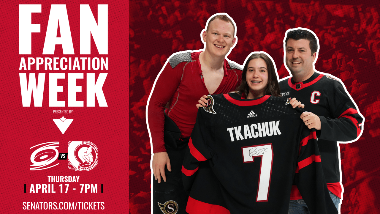 Sens Set-up: Fan Appreciation vs Carolina Hurricanes | Ottawa Senators