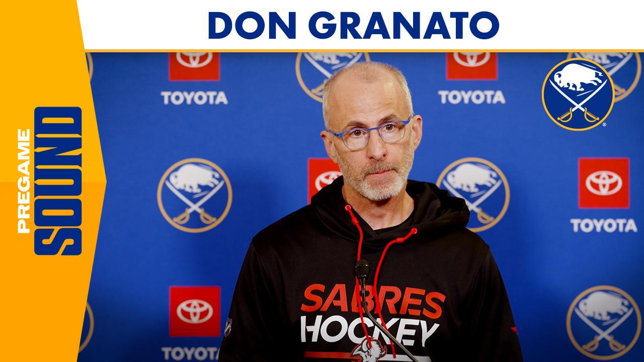 Don Granato Pregame vs. VGK | Buffalo Sabres