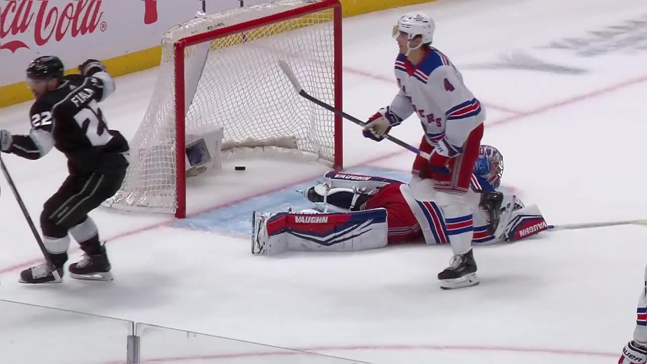NYR@LAK: Fiala scores goal against Jonathan Quick | Los Angeles Kings