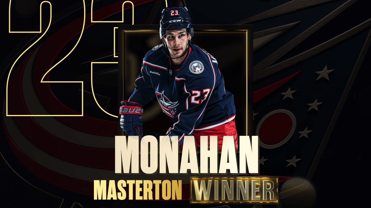 Sean Monahan named winner of NHL's Bill Masterton Memorial Trophy ...