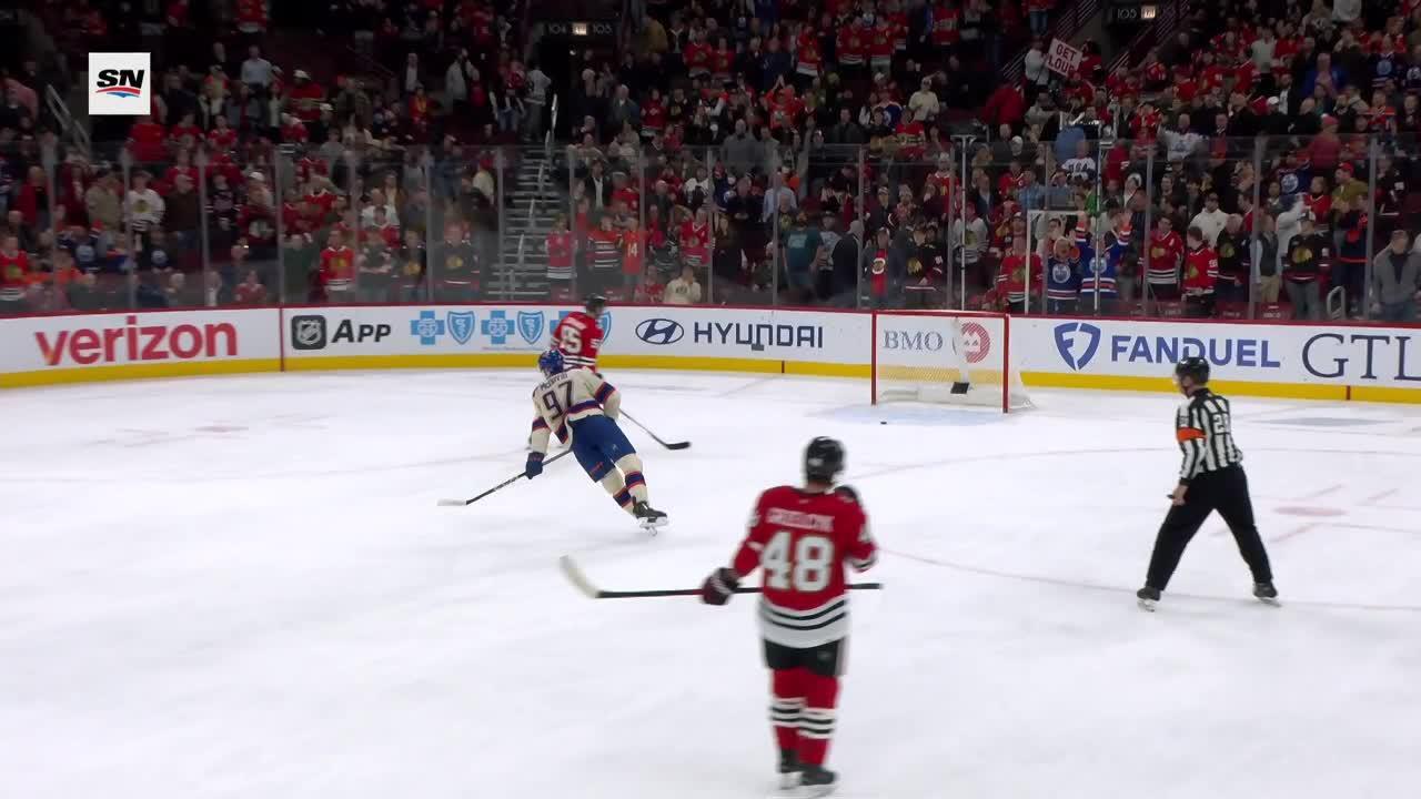 Evan Bouchard with a Goal vs. Chicago Blackhawks | NHL.com