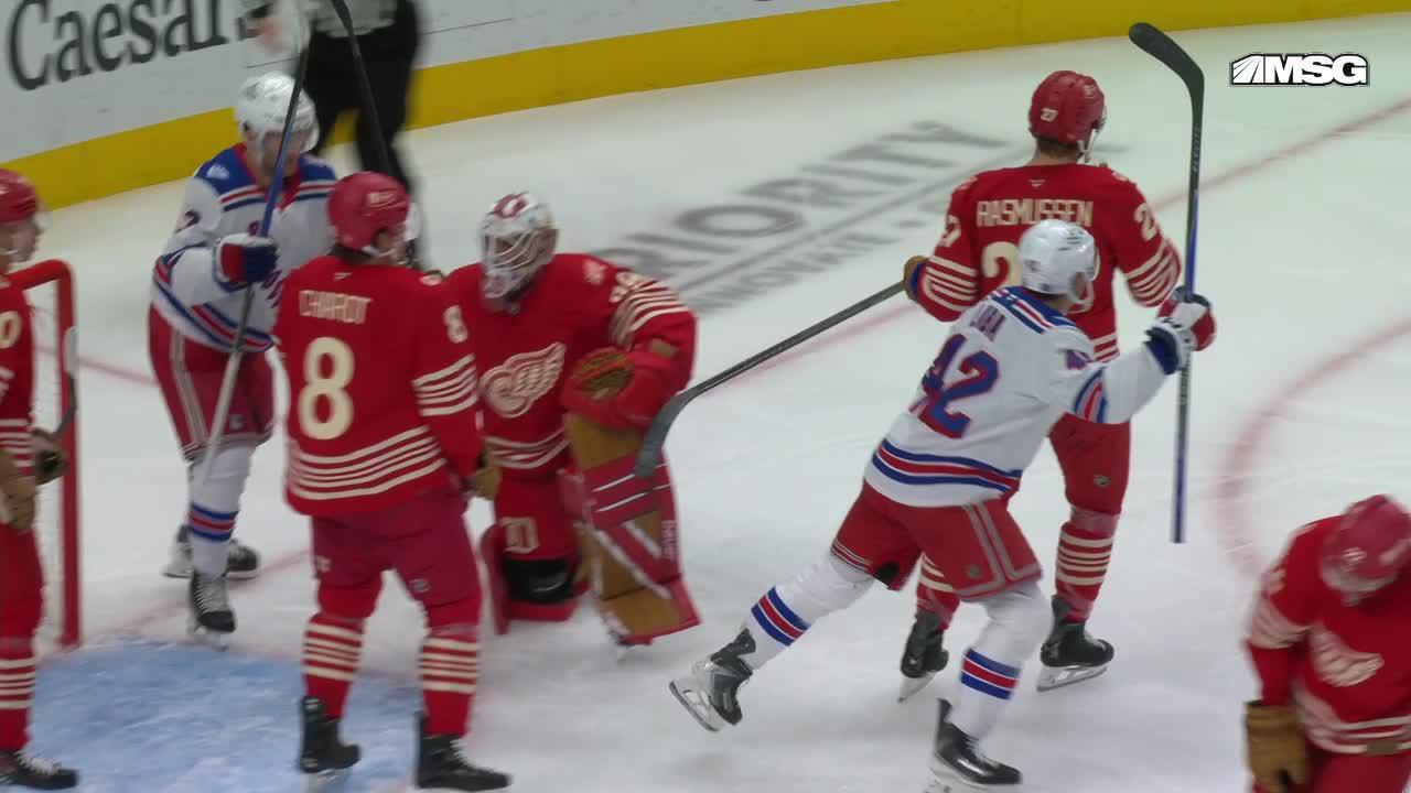 Noah Laba with a Goal vs. Detroit Red Wings | New York Rangers